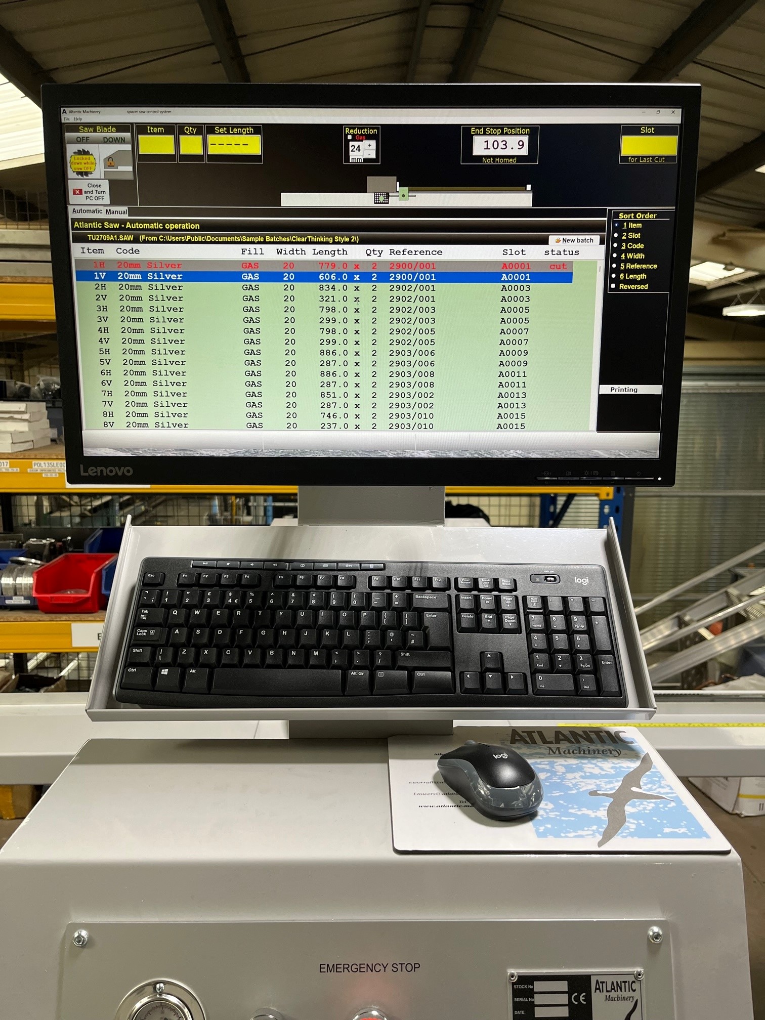 Computer Spacer Bar Saw - Atlantic Machinery